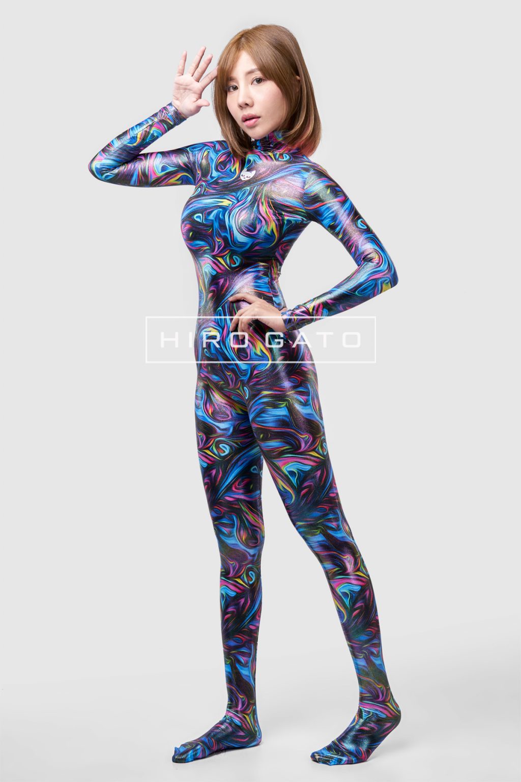 Psychedelic Pattern Catsuit Catsuit Psytique - Hiro Gato