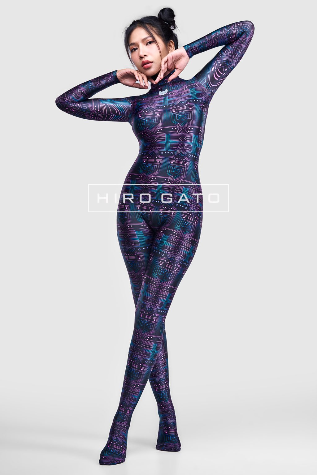 CYBERGEISHA - Satin Spandex Catsuit Shiny - Hiro Gato