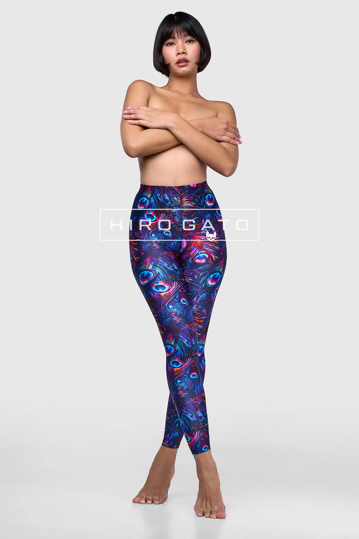 PSY UV Psychedelic Spandex Lycra Leggings - Hiro Gato