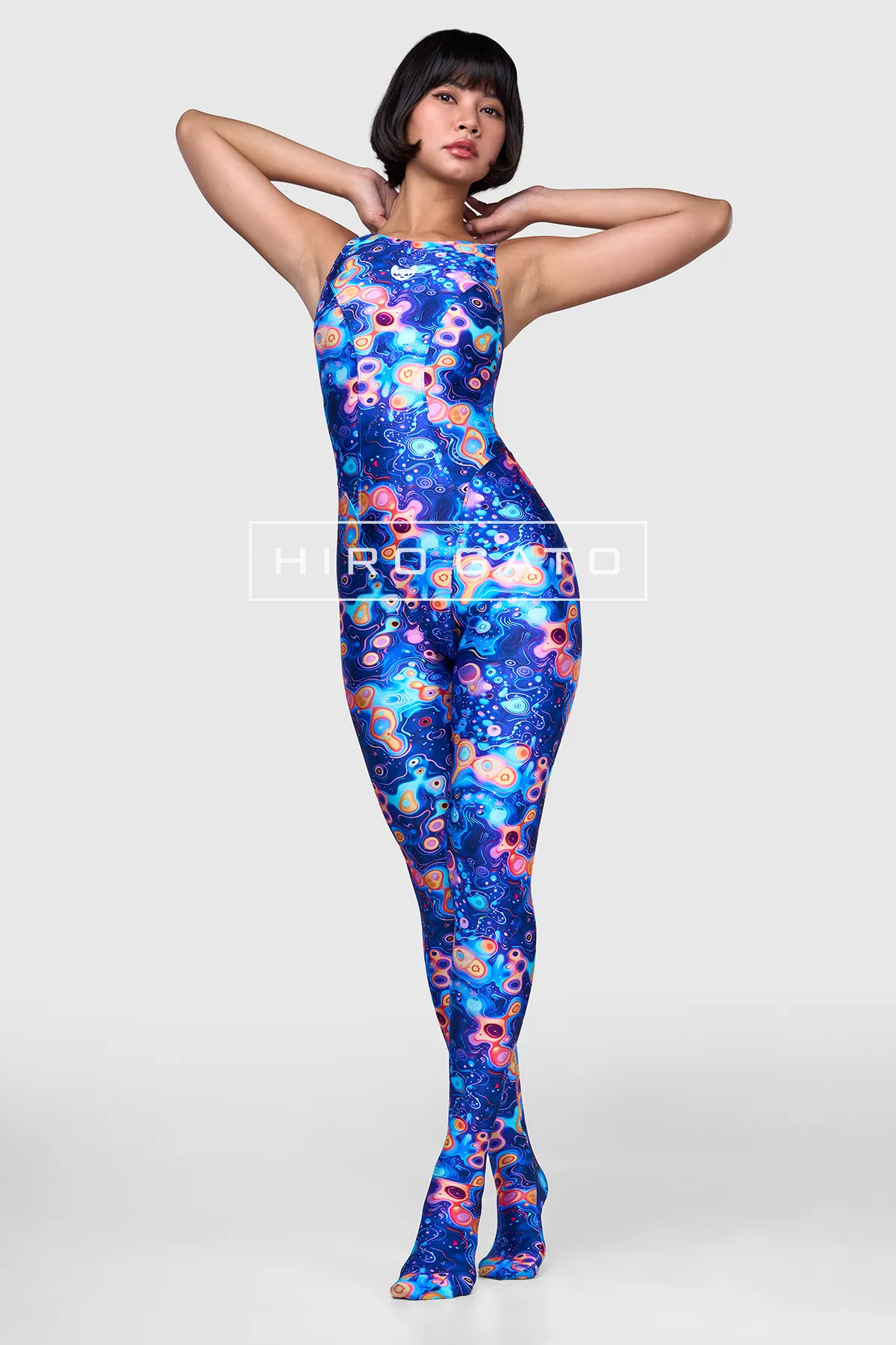 PSY UV Psychedelic Fluorescent Spandex Lycra Unitard - Hiro Gato